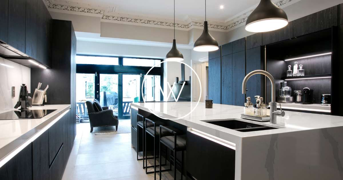 Monochrome Kitchen | Timeless Elegance of Black and White