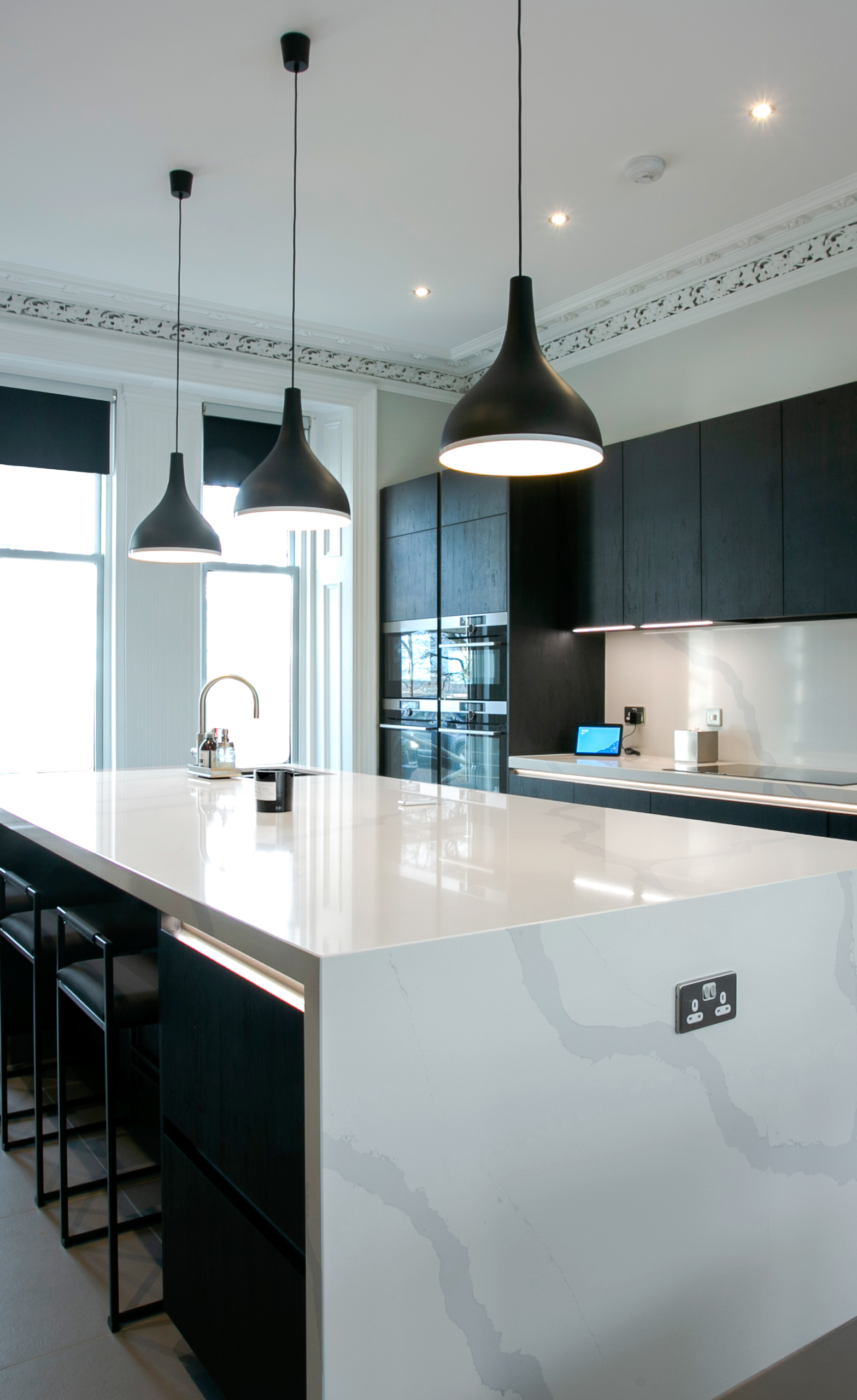 Monochrome Kitchen | Timeless Elegance of Black and White